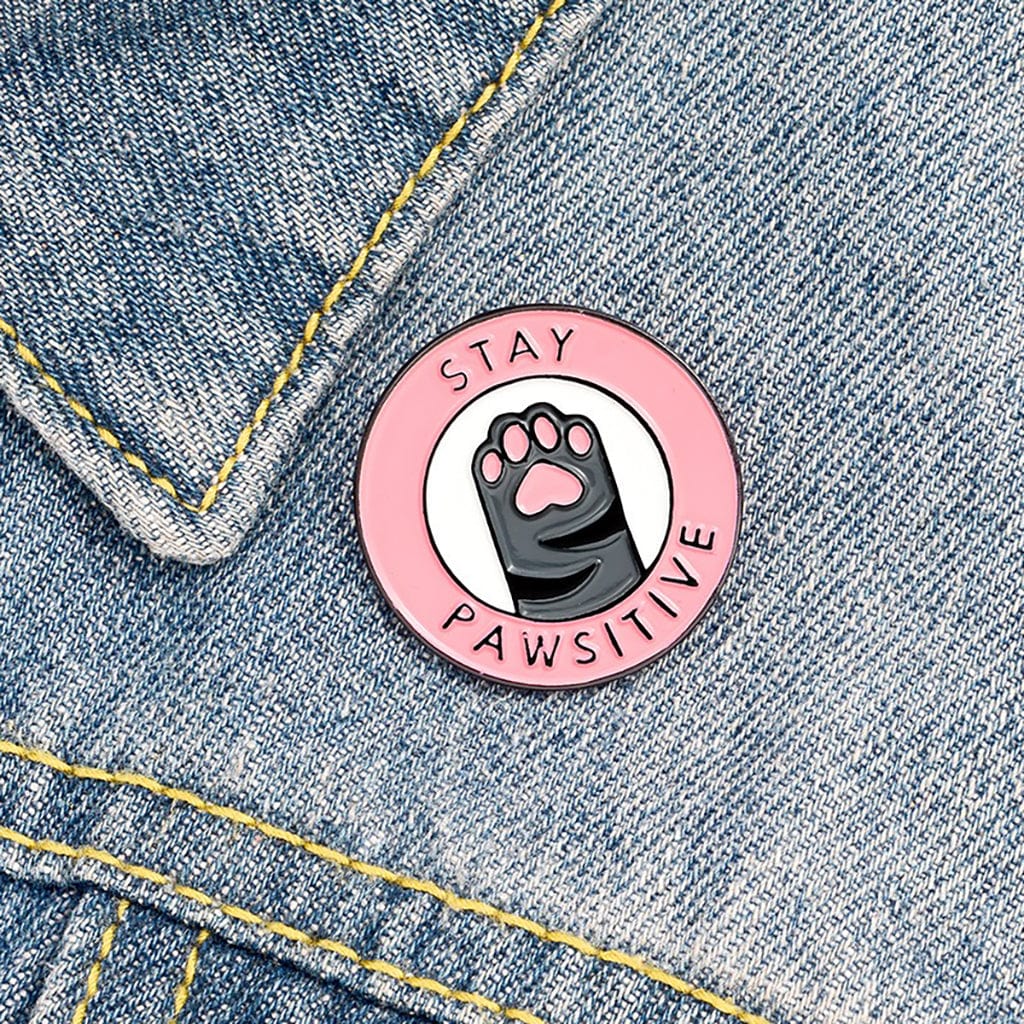 Cat Enamel Pin- Cat Lapel Pin - Triple T Studios