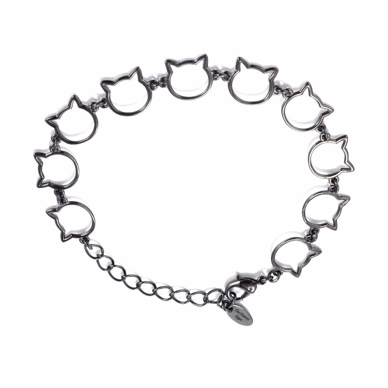 Cat Bracelet | Cat Chain Link Bracelet - Triple T Studios