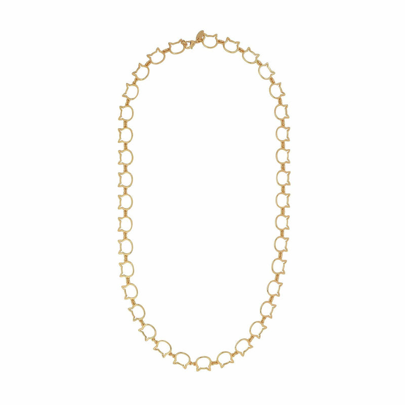 Cat Necklace | Cat Chain Link Cat Necklace - Triple T Studios