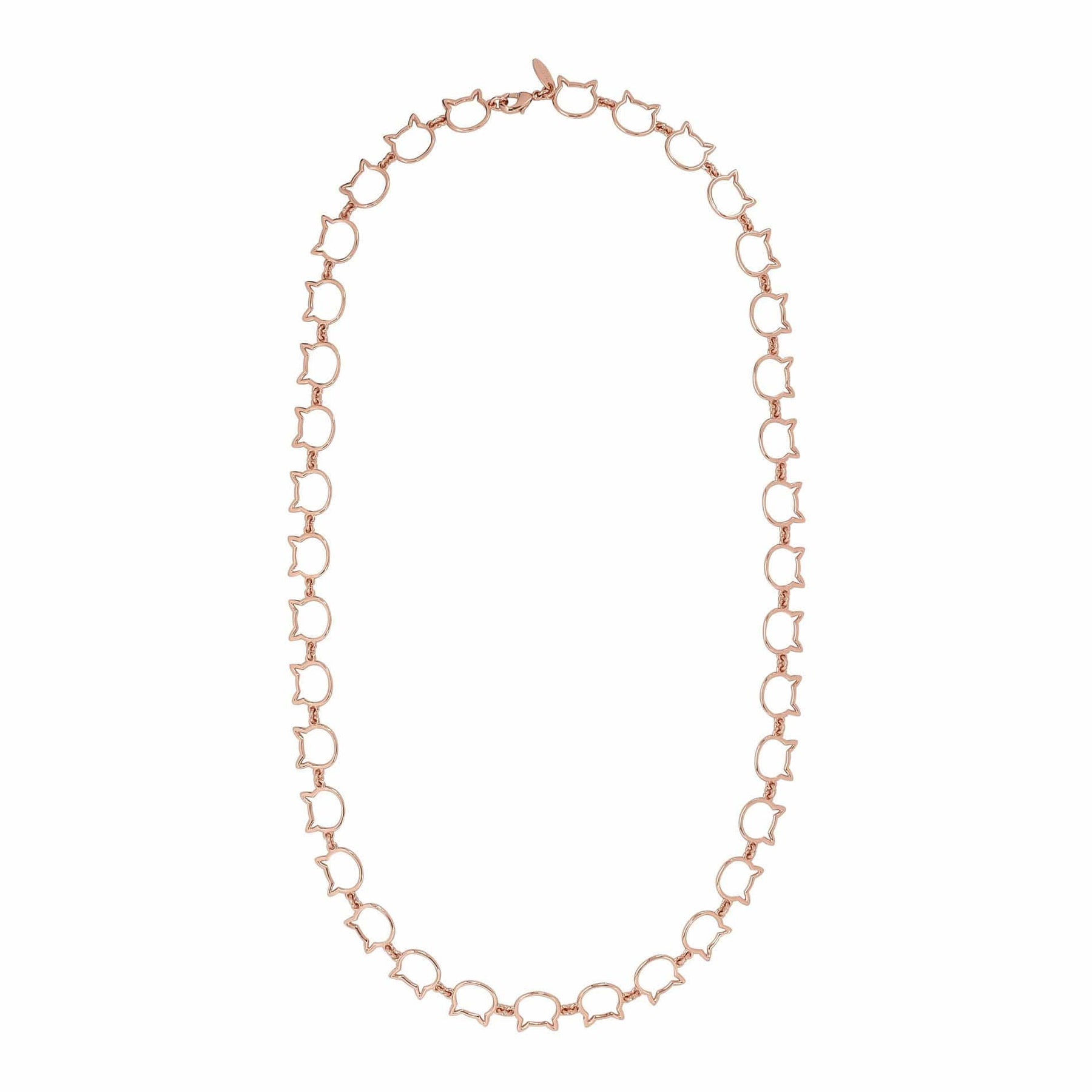 Cat Necklace | Cat Chain Link Cat Necklace - Triple T Studios